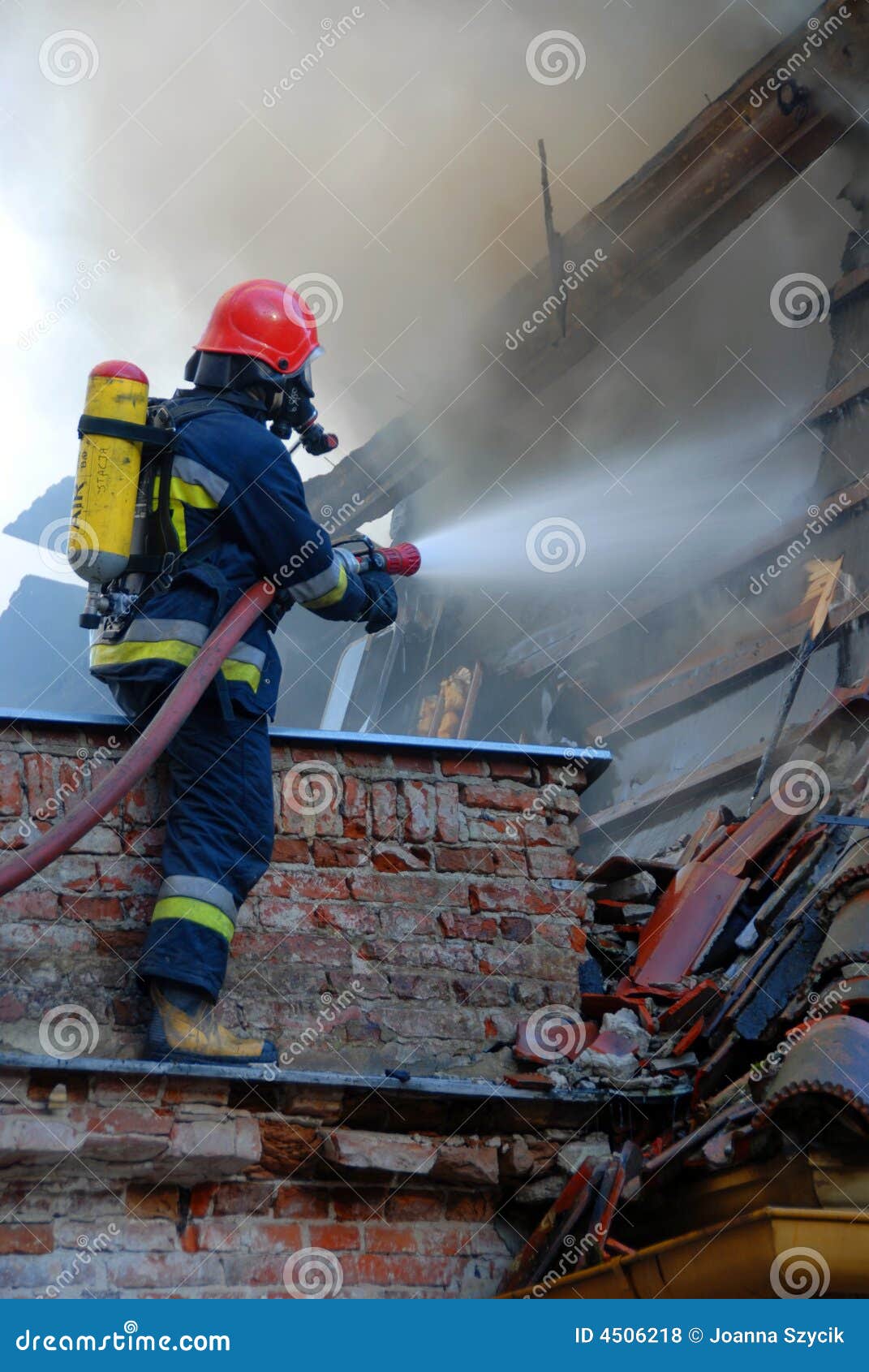 Fireman stock photo. Image of uniform, exercise, asphyxiation - 4506218