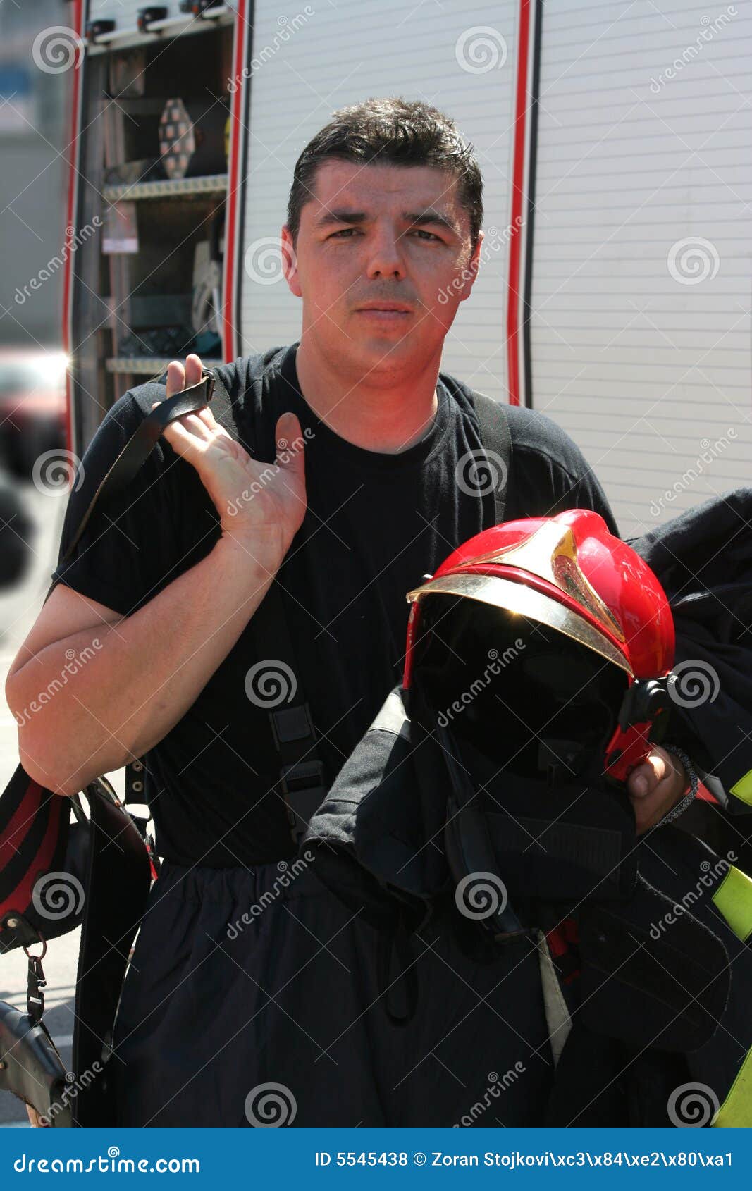 Fireman stock photo. Image of emergency, firefighters - 5545438