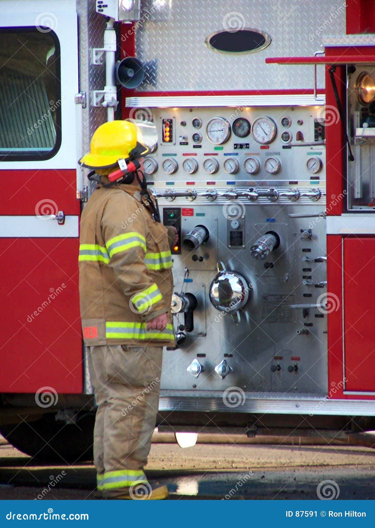 Fireman stock image. Image of fireman, male, helmet, person - 87591