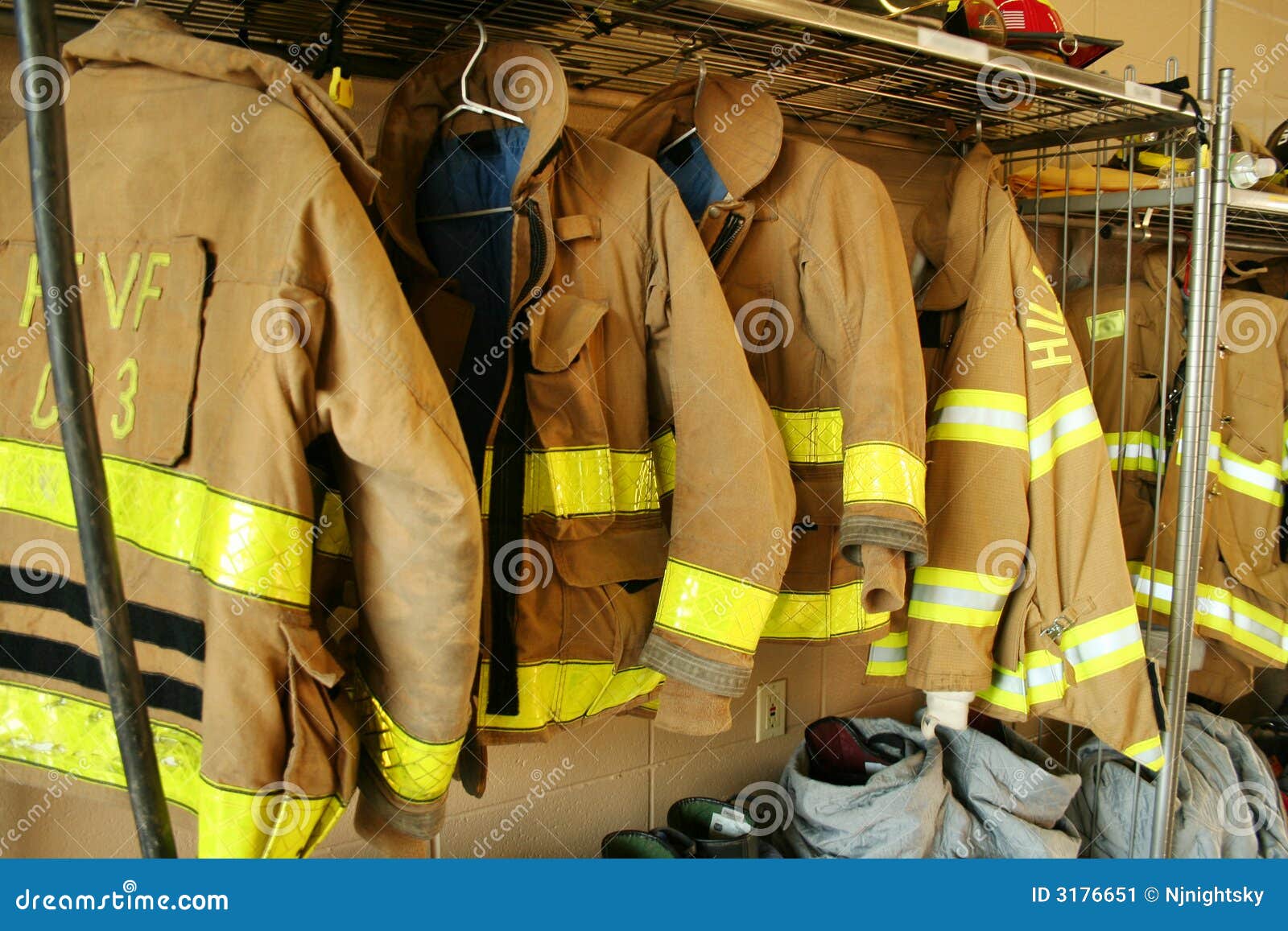 Fireman coats stock image. Image of safety, help, people - 3176651