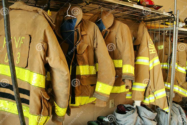 Fireman coats stock image. Image of safety, help, people - 3176651