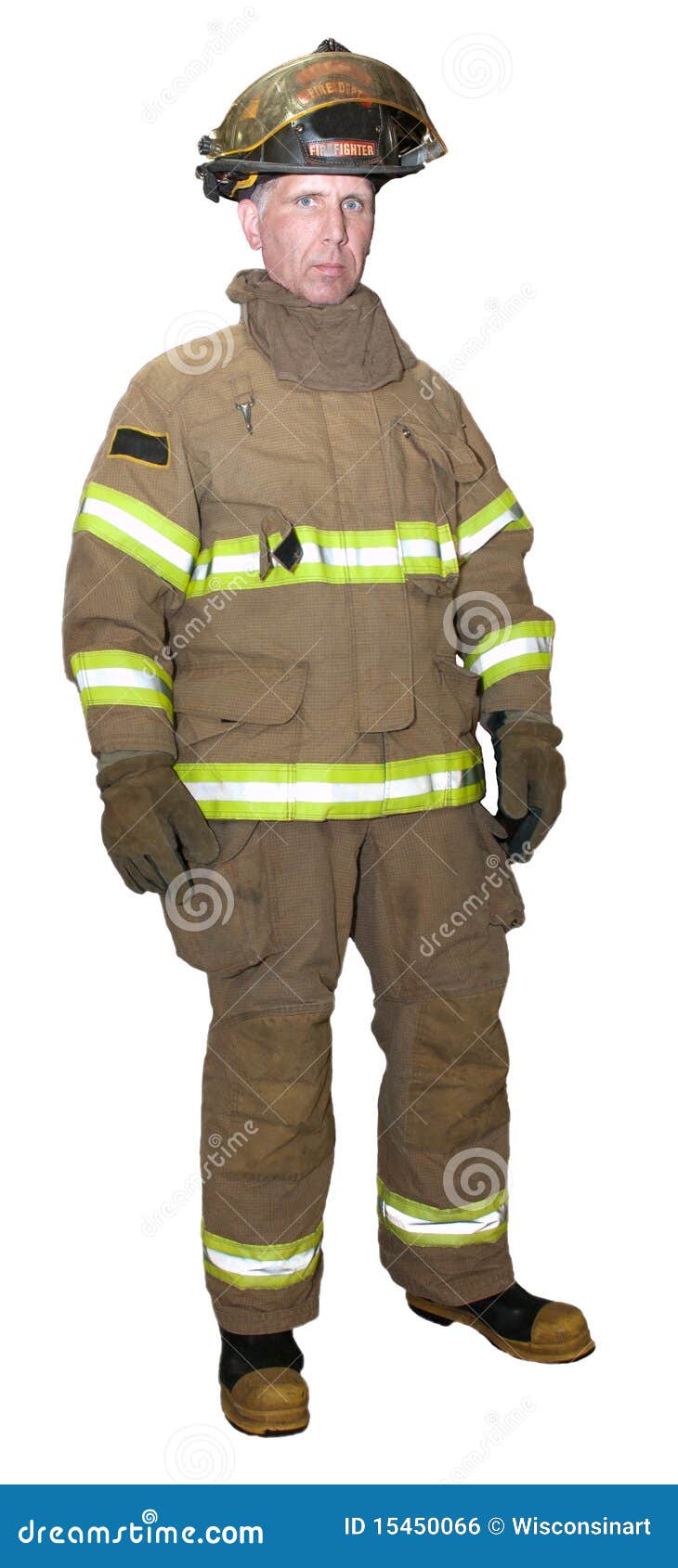 Fireman Emergency Rescue First Responder Isolated Stock Photo - Image ...