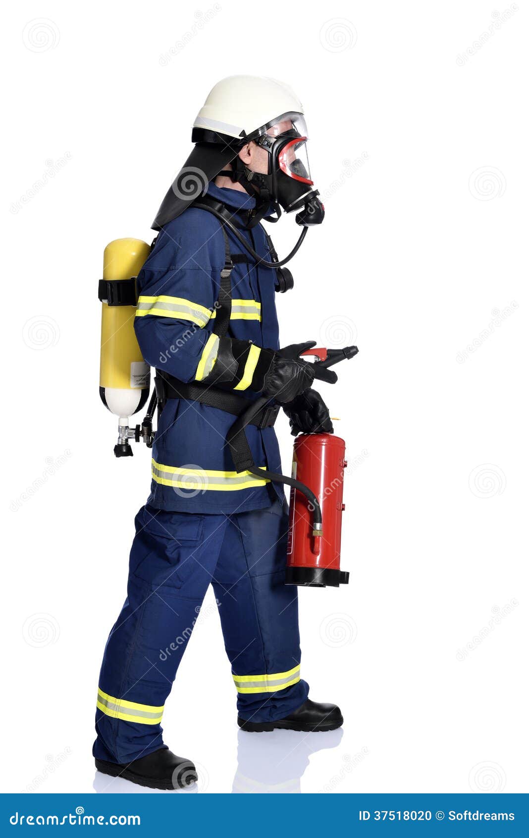 Fireman stock photo. Image of burned, burns, destroying - 37518020