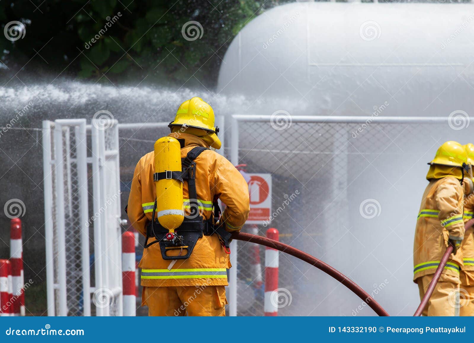 Fireman Boot Standing On Large Wheel. Royalty-Free Stock Image ...