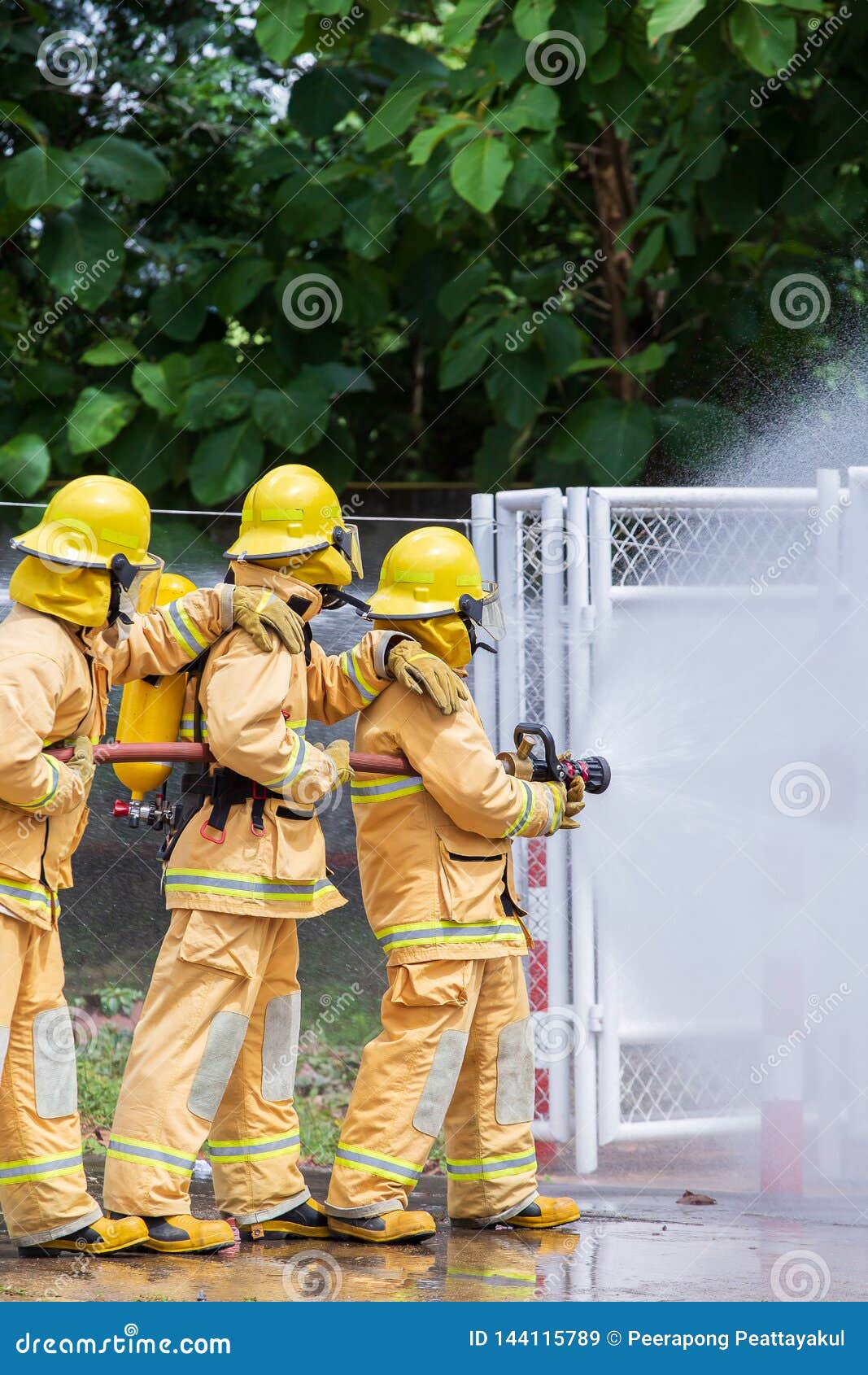 Fireman Boot Standing On Large Wheel. Royalty-Free Stock Image ...