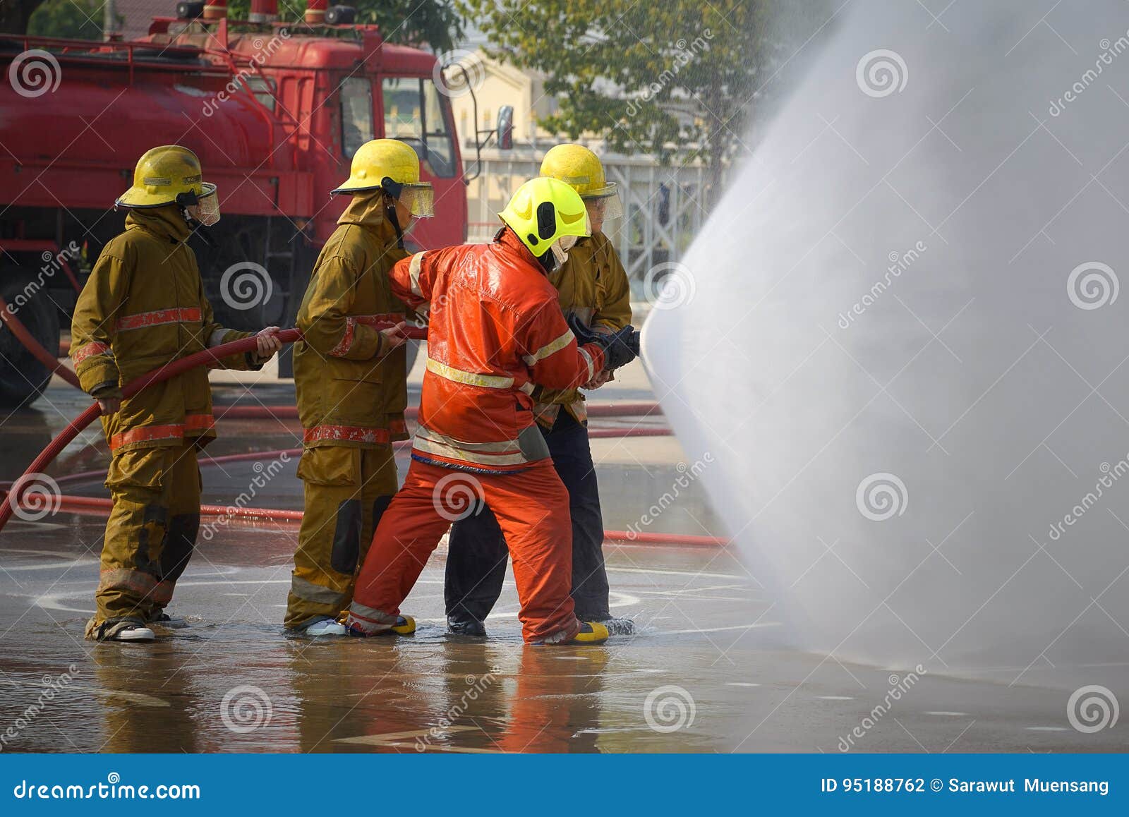 Fireman. Firefighters Training. Editorial Photography - Image of ...