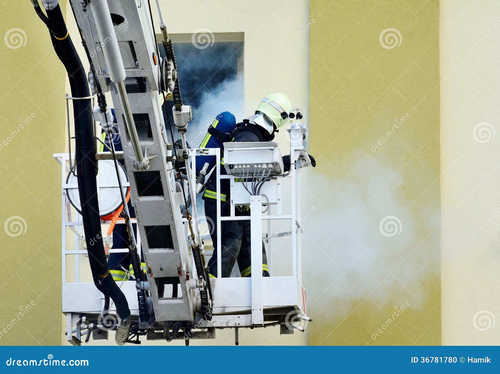 Fireman stock photo. Image of firefighters, fire, lift - 36781780