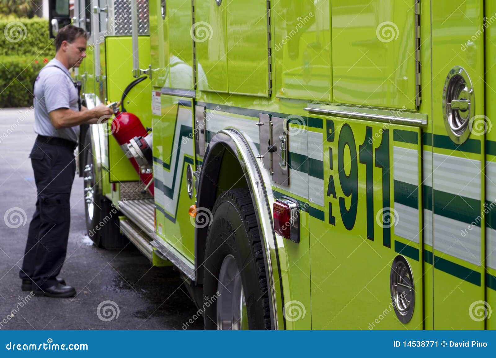 Fireman getting ready stock image. Image of worker, fireman - 14538771