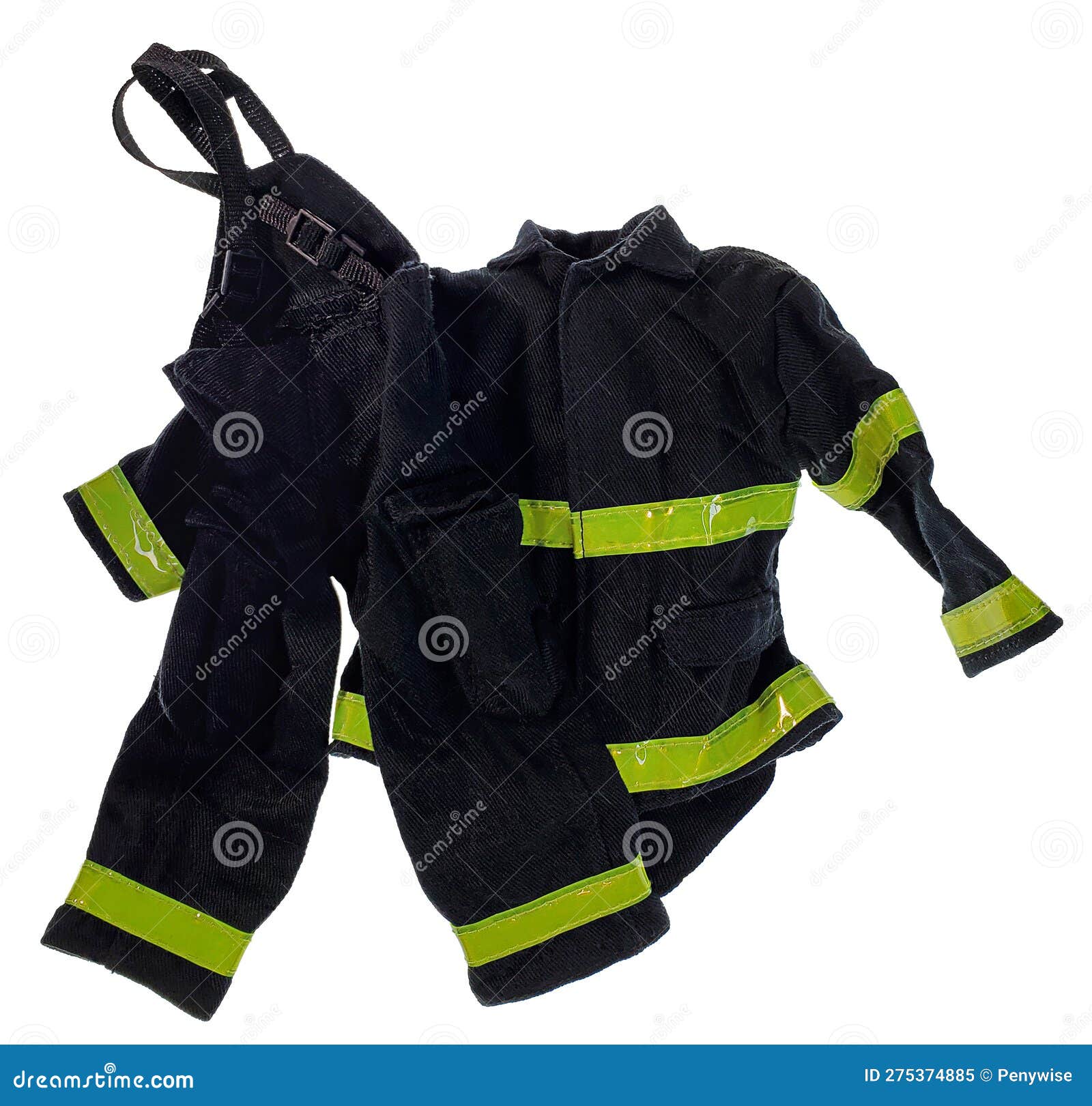 Fireman Jacket and Overalls Stock Image - Image of fireman, jacket ...