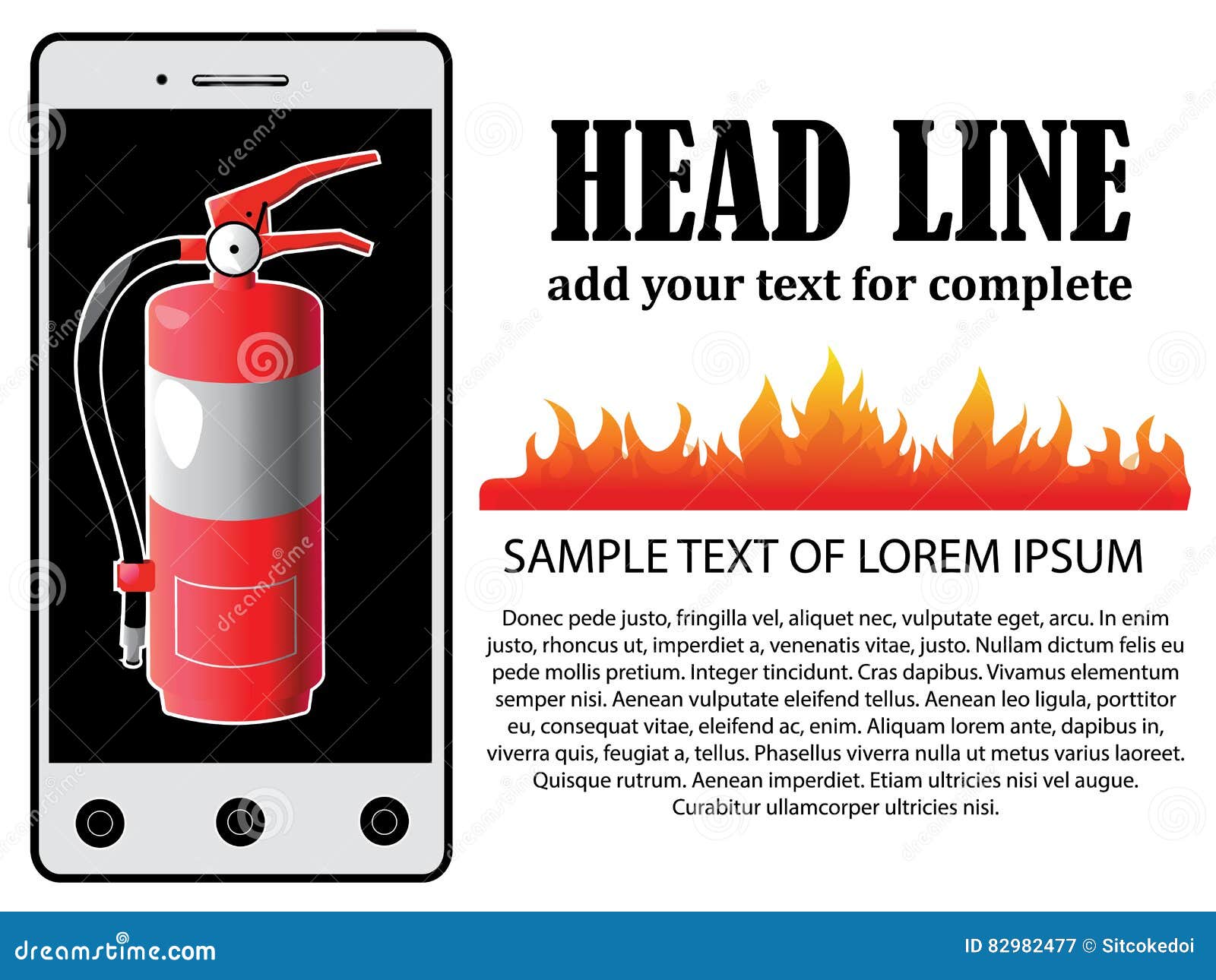 Fireman on mobile stock vector. Illustration of device - 82982477