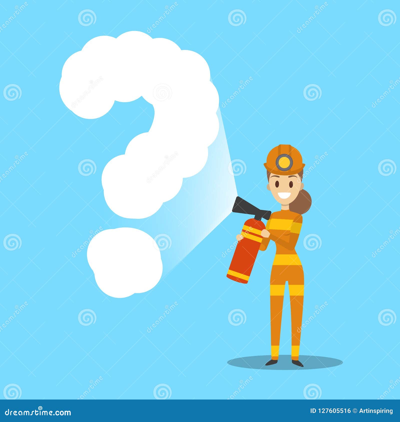 Fighting Fire In House With Fire Truck, Flat Cartoon Vector ...