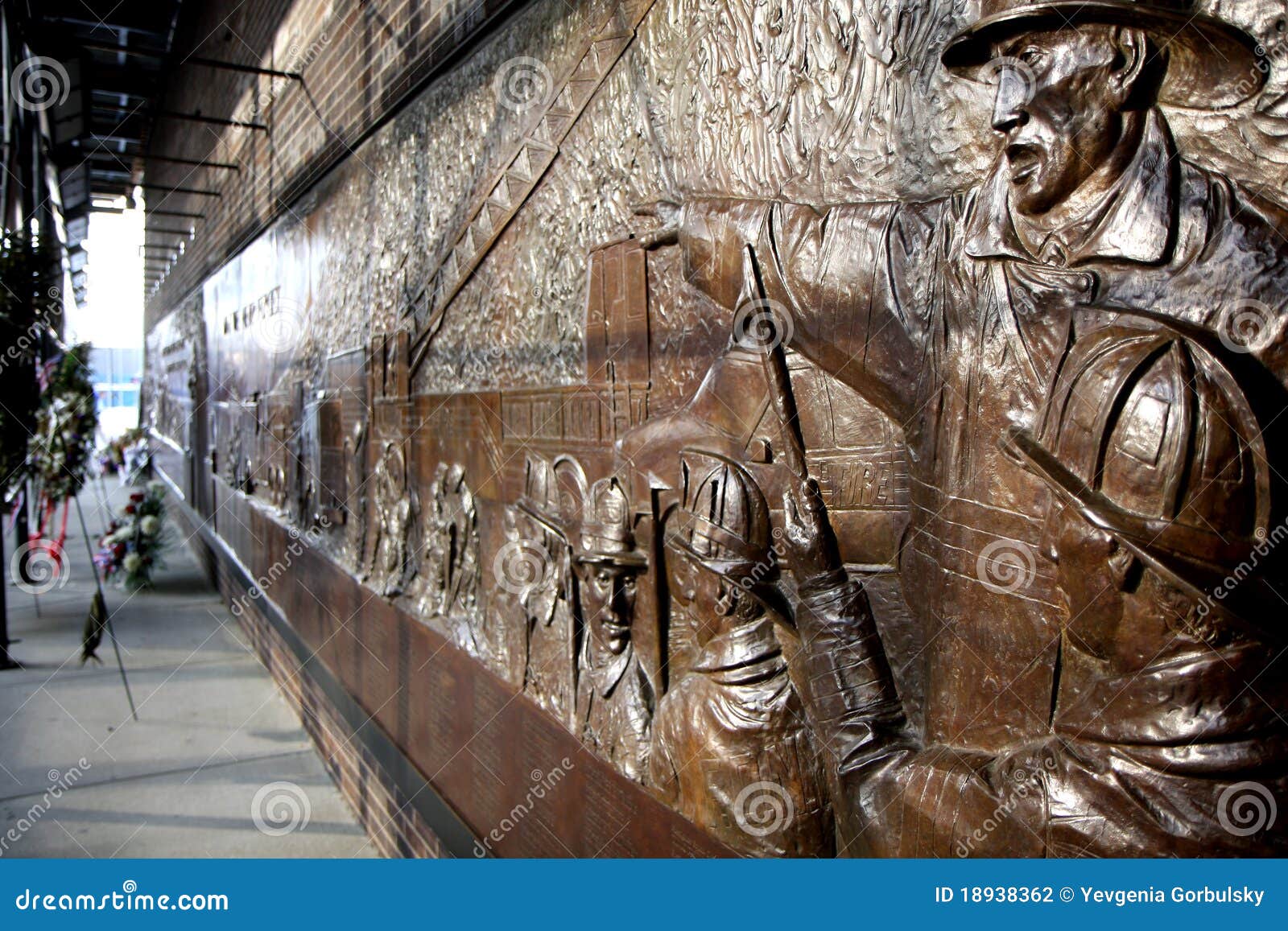 Fireman S Memorial in New York Stock Photo - Image of street ...
