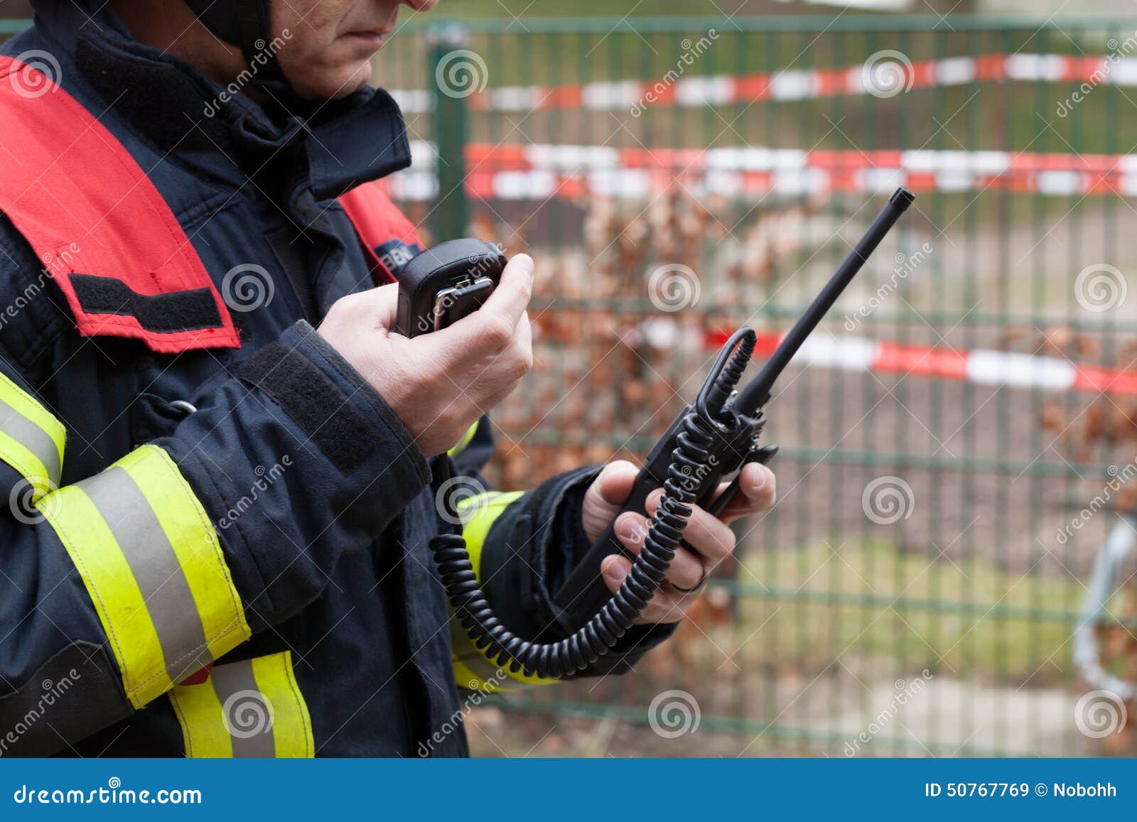 Fireman Spark with Radios Set Stock Image - Image of fireman, rescue ...
