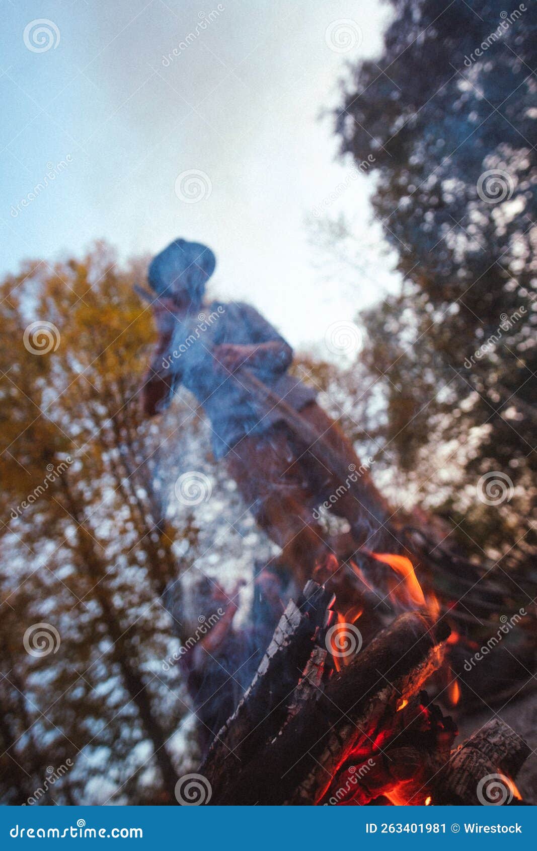 Fireman Taking Care of the Flames Stock Image - Image of flame ...