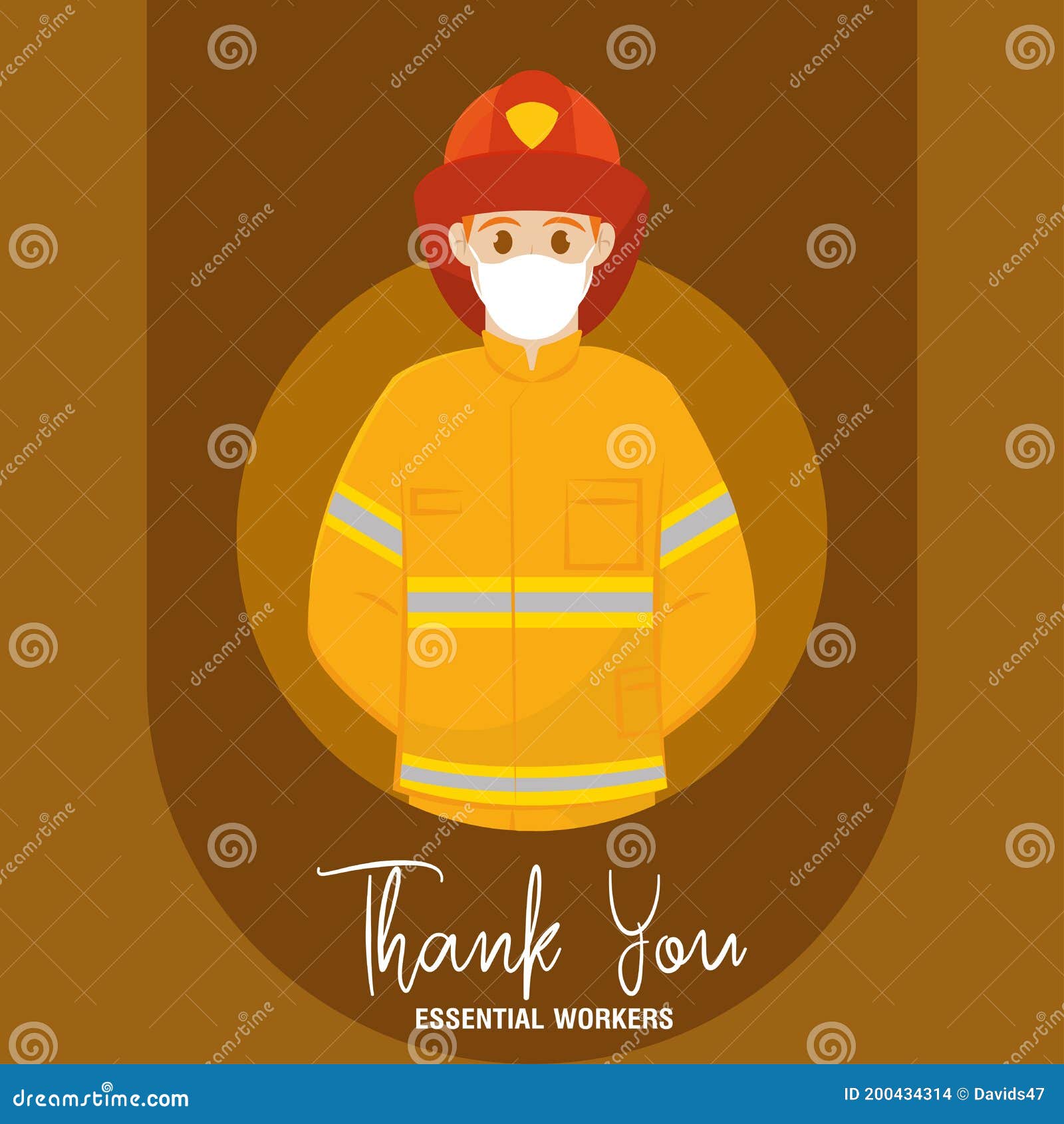 Essentials Frontline Employees Social Media Post Mockup Cartoon Vector ...