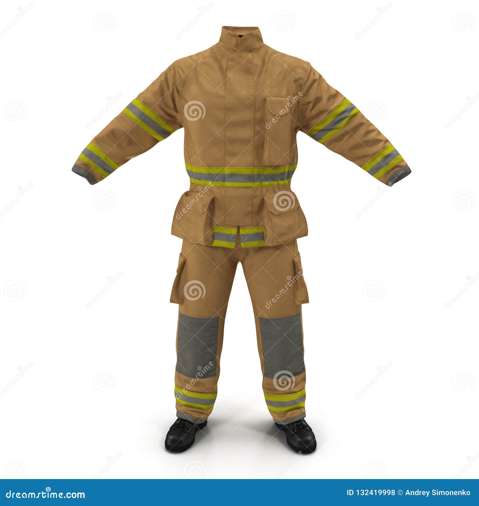 Fireman Uniform Thin Line Icon. Fireproof Suit Outline Style Pictogram ...