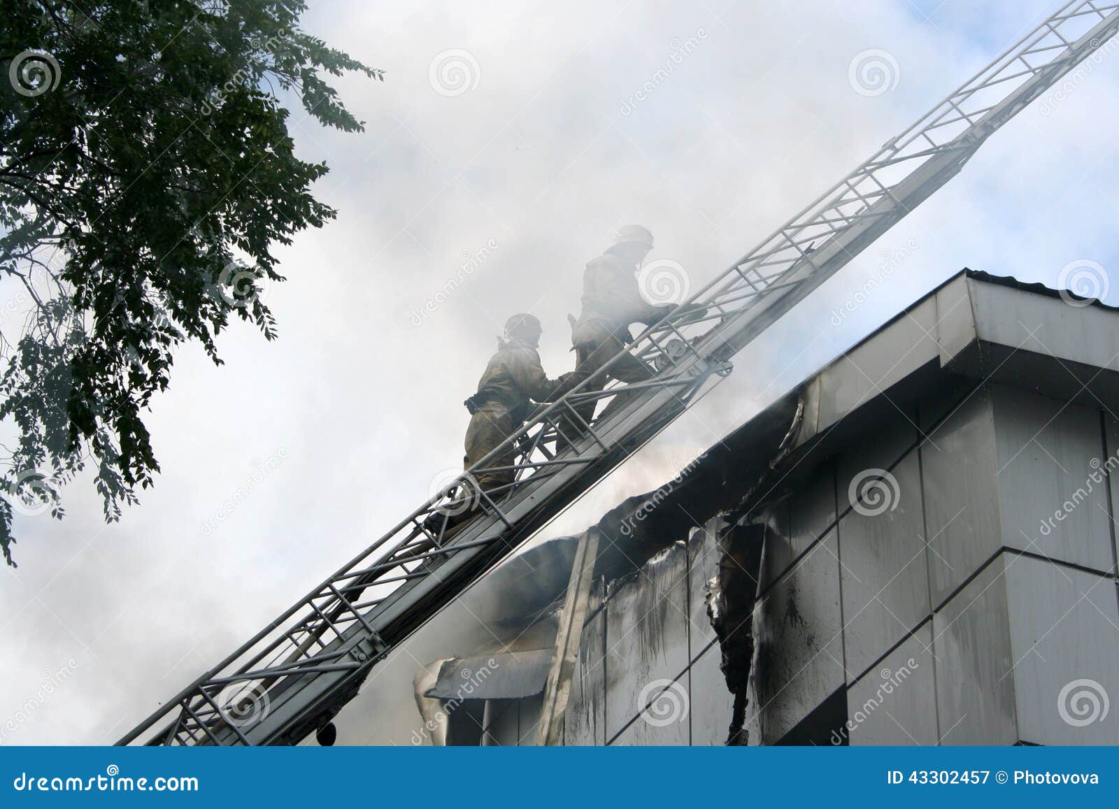 Fireman stock image. Image of burning, emergency, ladder - 43302457