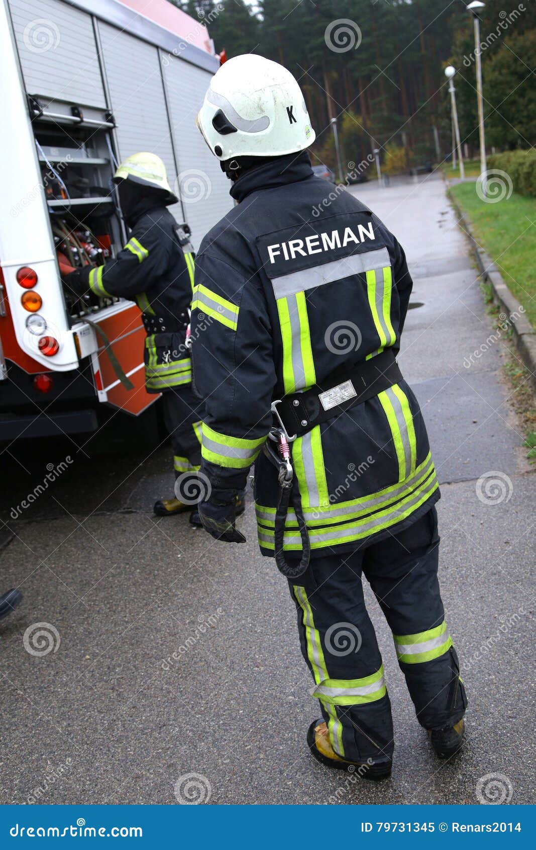 Fireman Working Real Incident In Thailand Stock Photo | CartoonDealer ...