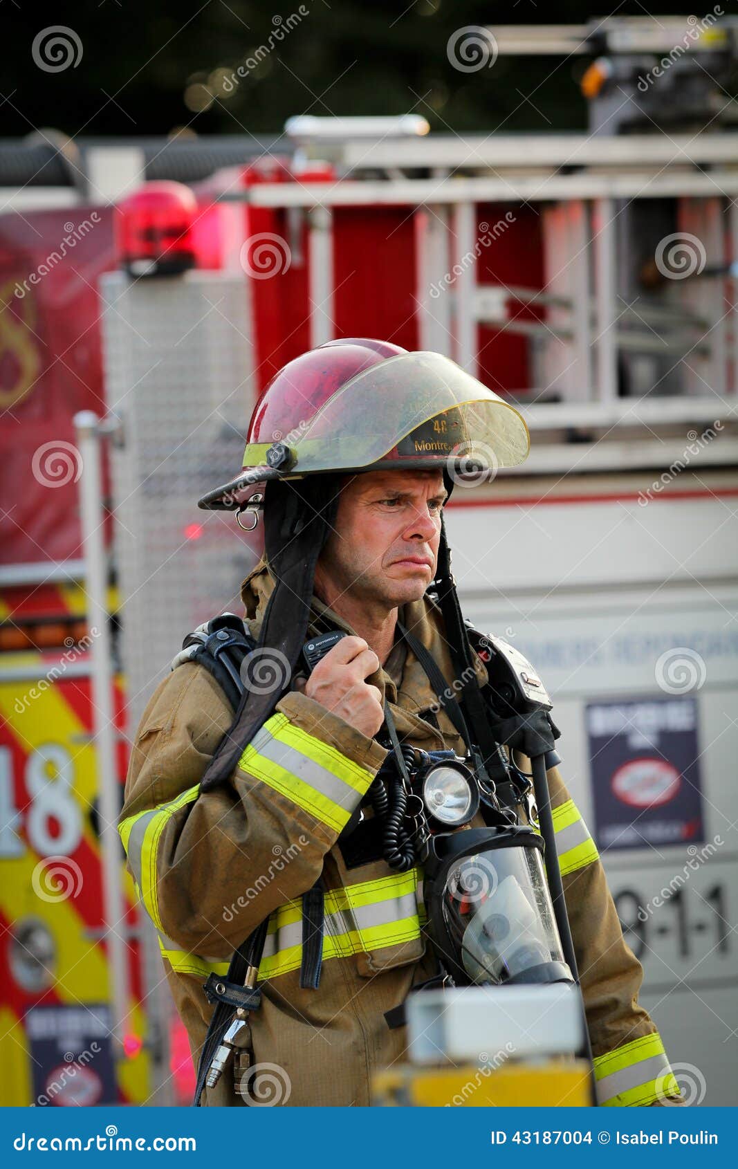 Fireman at works editorial stock image. Image of hero - 43187004