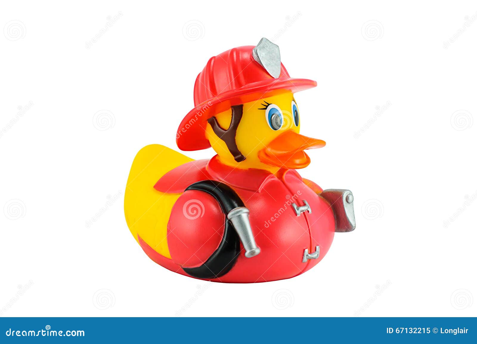 Fireman In Yellow Fire Fighter Uniform Using Fire Extinguisher From ...