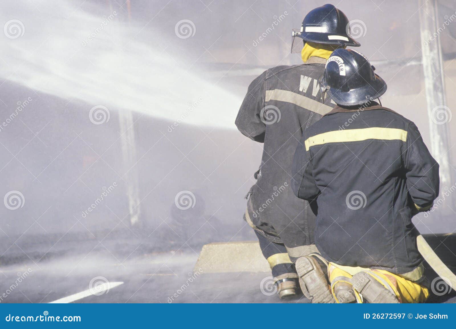 Firemen editorial photography. Image of hose, danger - 26272597