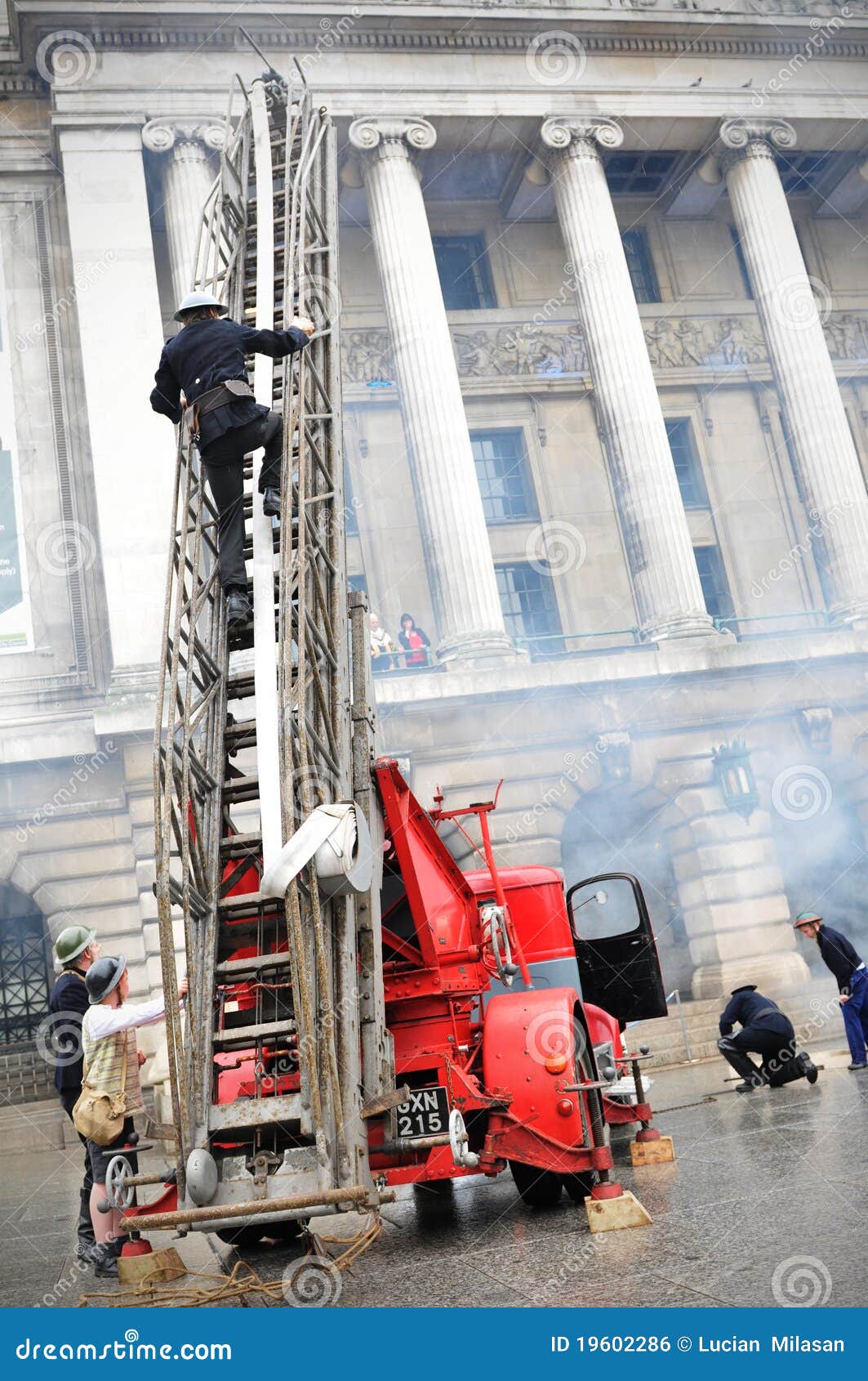 Firemen in action editorial photo. Image of hazardous - 19602286