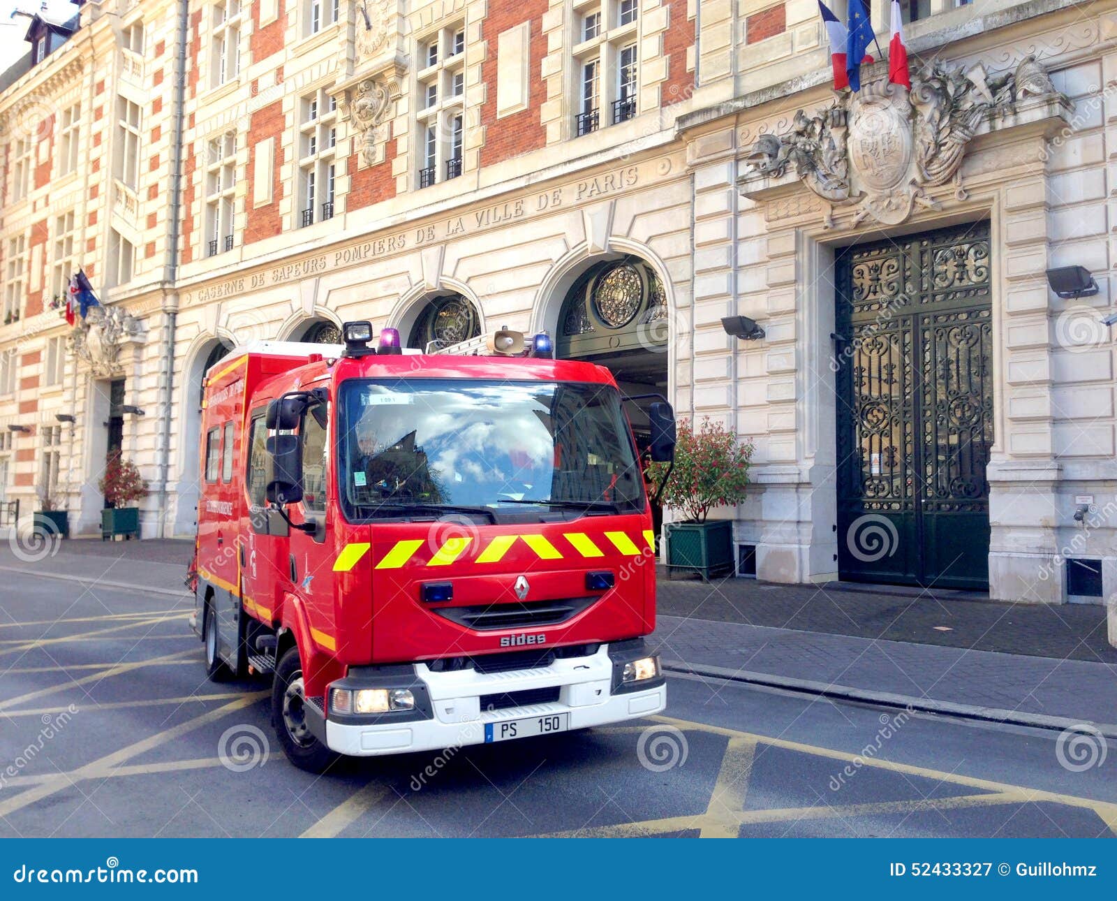 Firemen in Action - Paris editorial photography. Image of fireman ...
