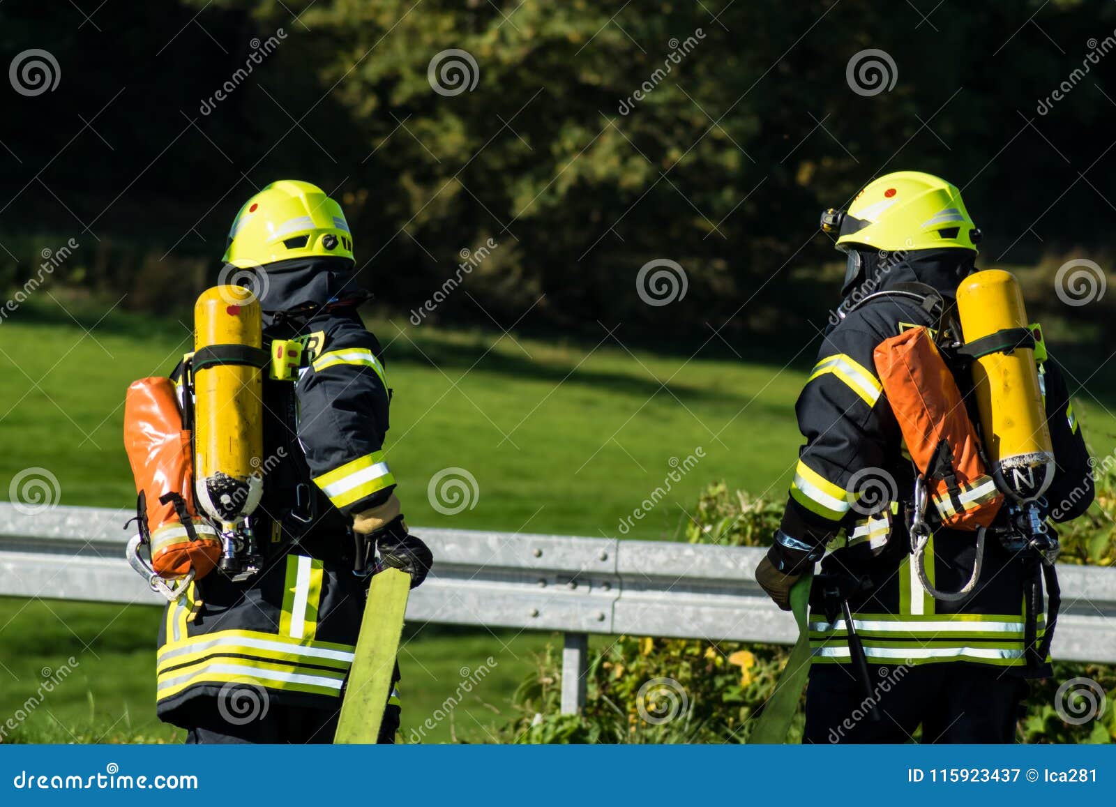 Firefighter Teamwork Successfully Completed The Firefighting Royalty ...