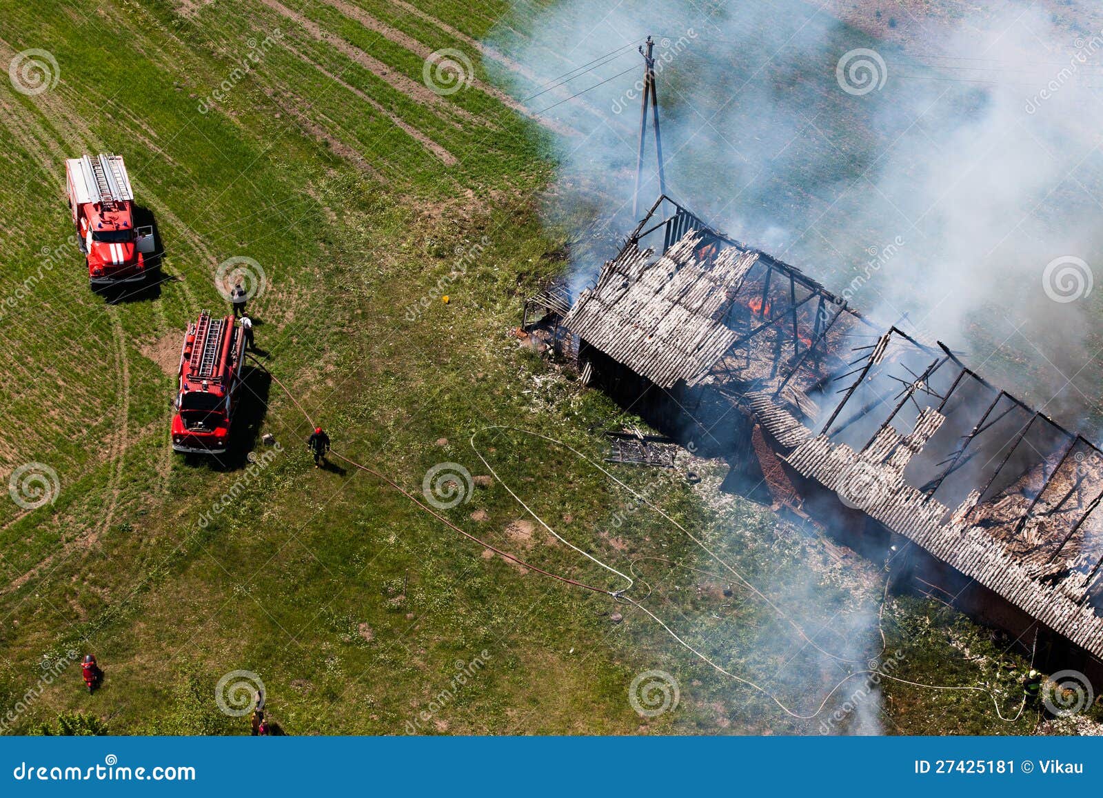 Firemen at work stock image. Image of spray, fireman - 27425181
