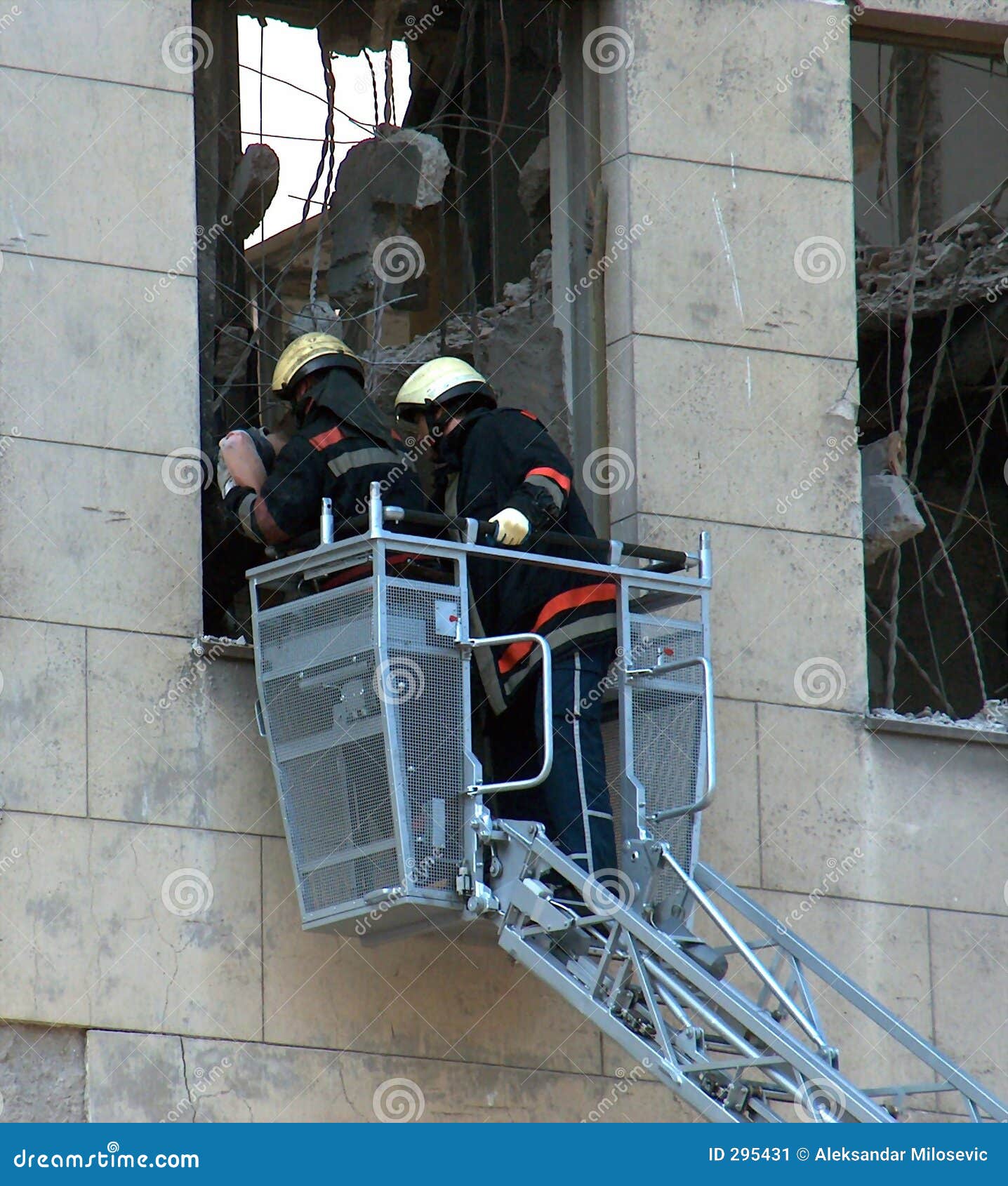 Firemen at work stock image. Image of emergency, house - 295431
