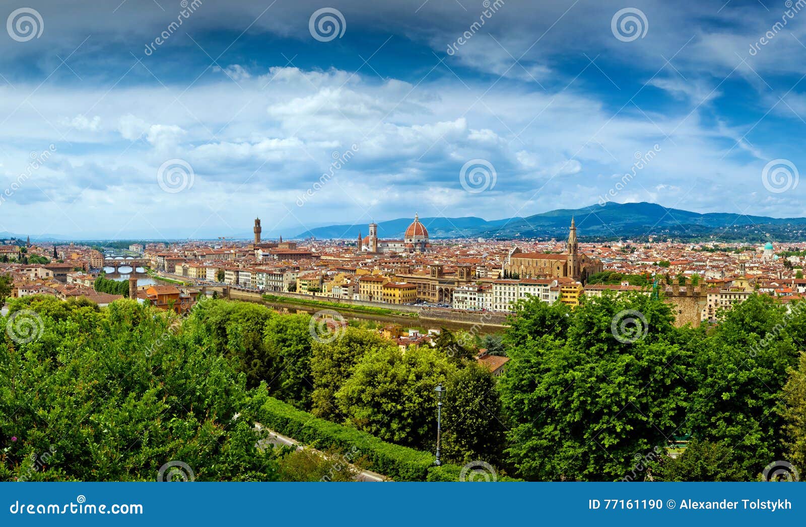 Firenze City Panorama in Italy Editorial Image - Image of architecture ...