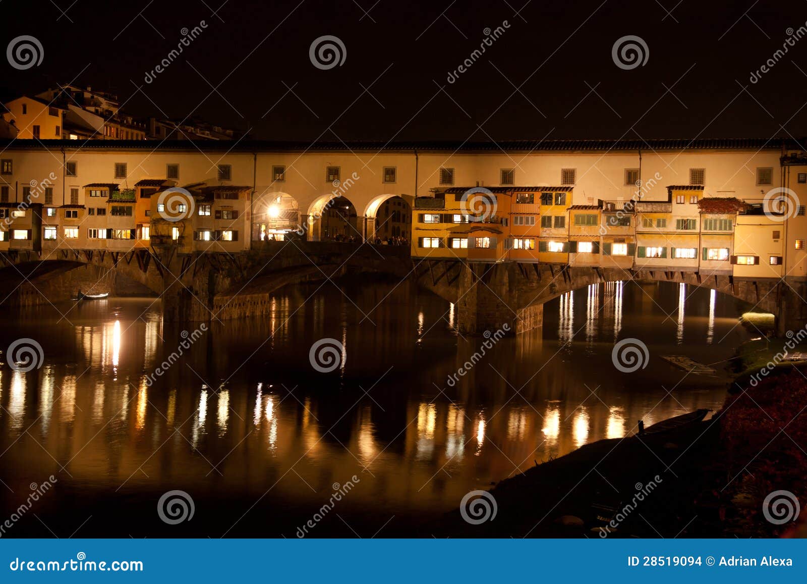 Firenze Ponte Vecchio Gold Bridge Stock Photography | CartoonDealer.com ...