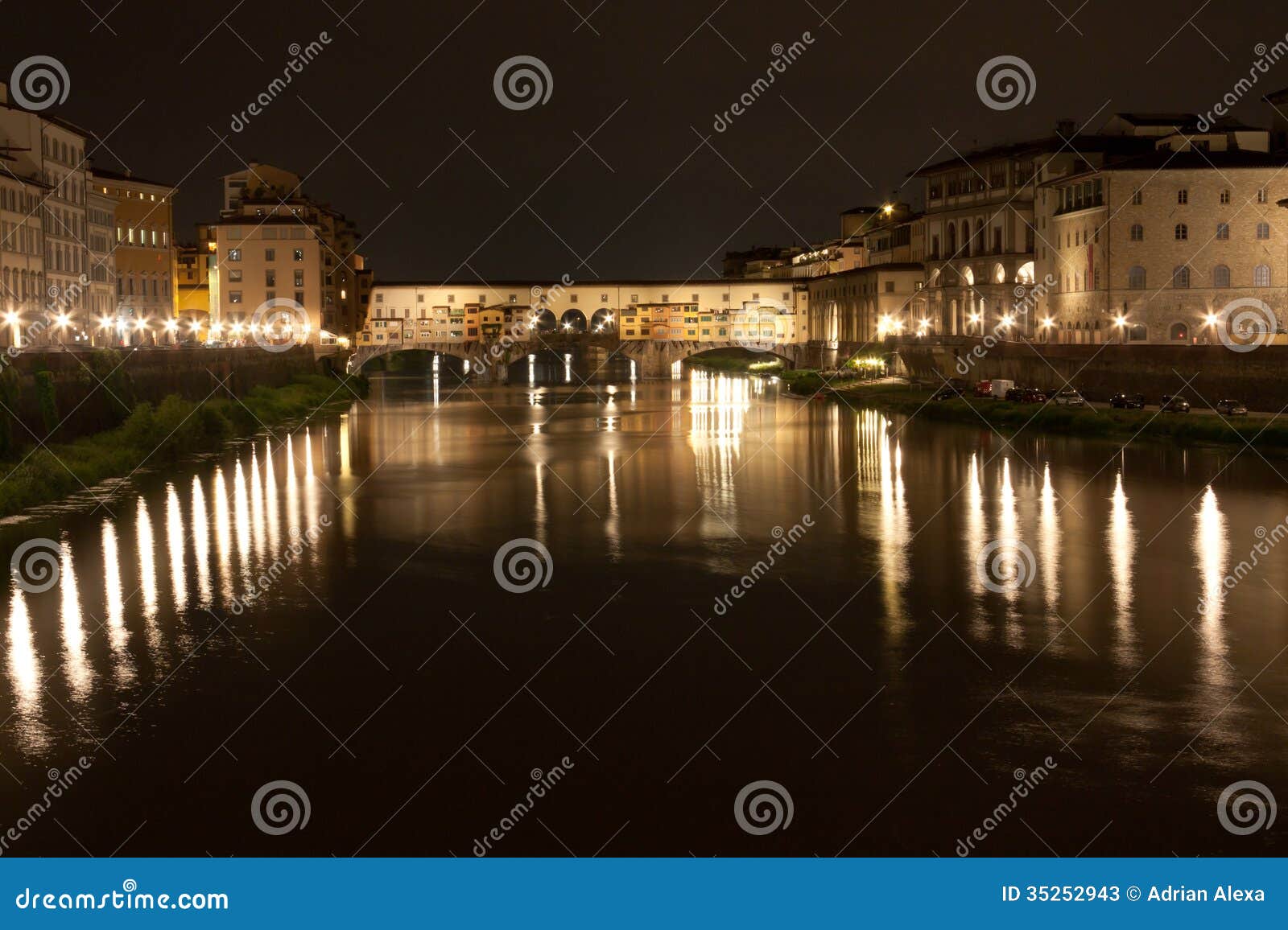 Firenze Ponte Vecchio Gold Bridge Stock Photography | CartoonDealer.com ...