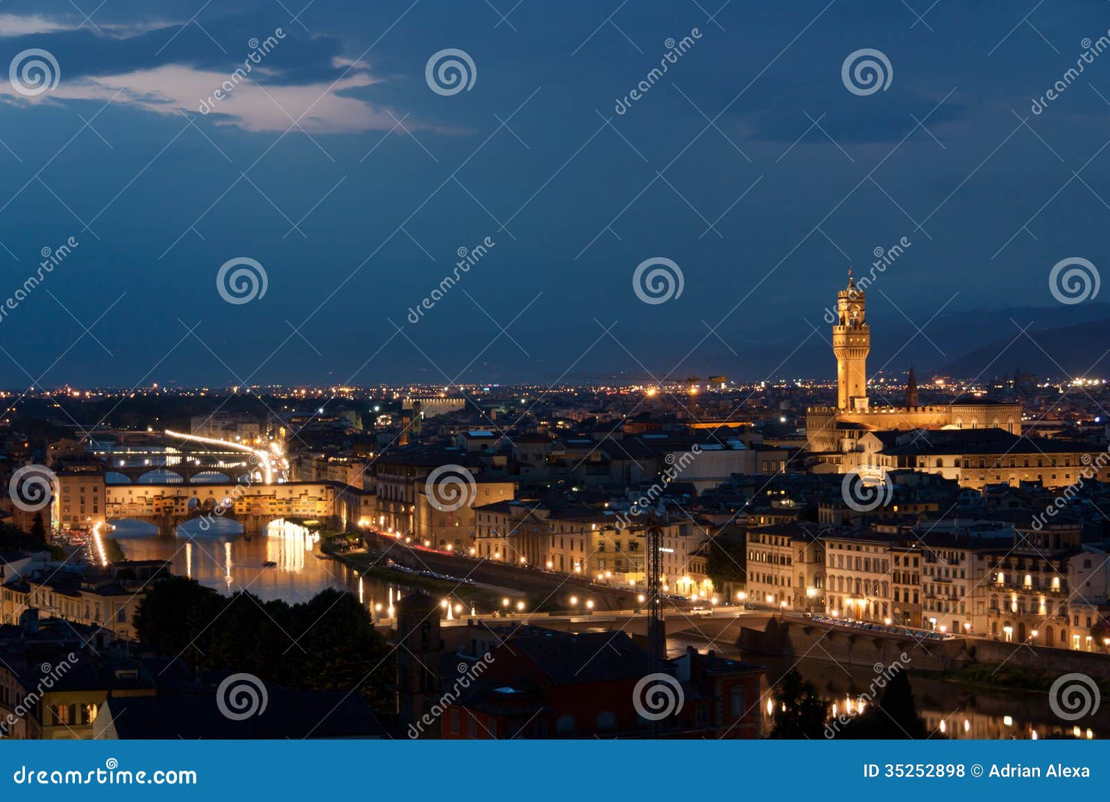 Firenze Ponte Vecchio Gold Bridge Stock Photography | CartoonDealer.com ...