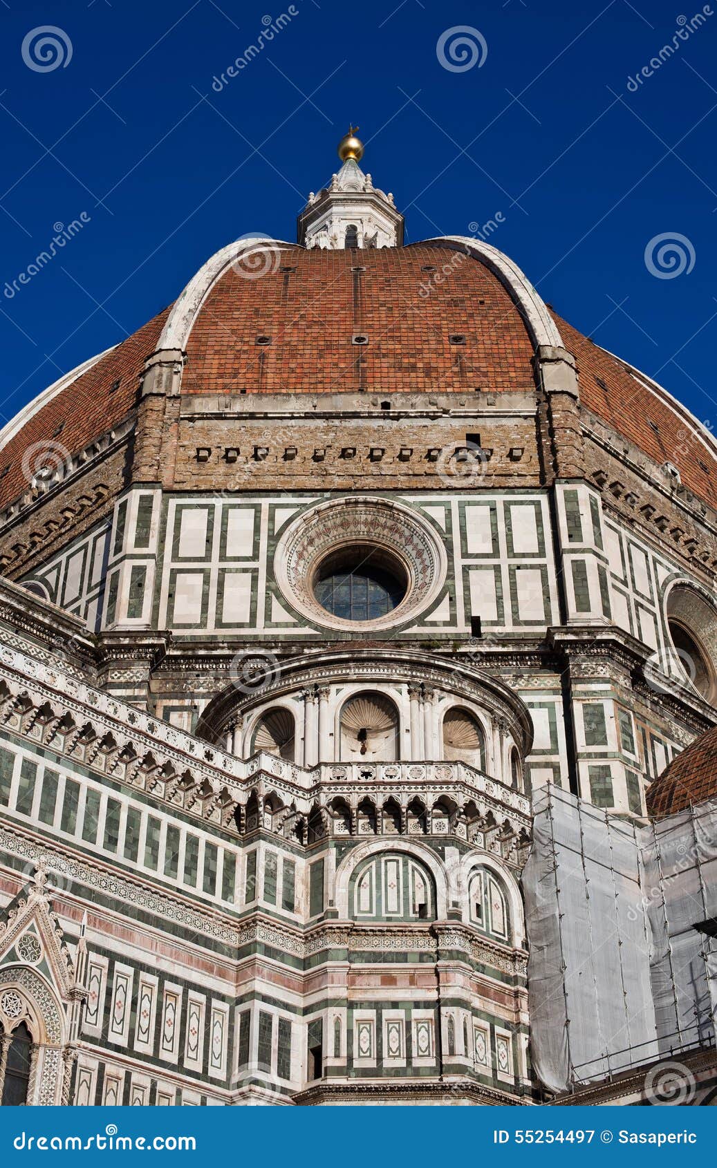 Firenze Square Cathedral View To the Sky Stock Image - Image of ...
