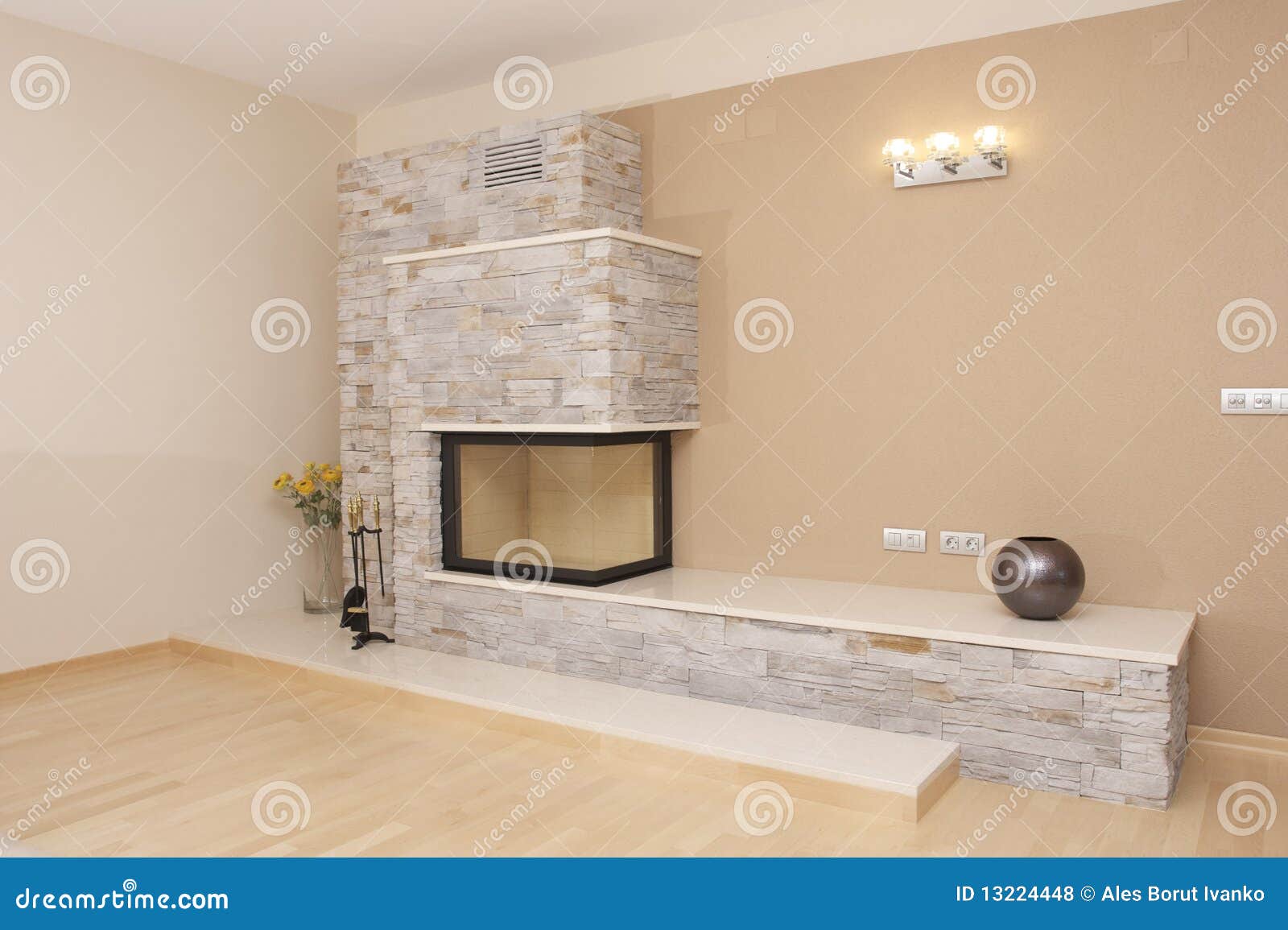 Fireplace stock photo. Image of accesories, house, floor - 13224448