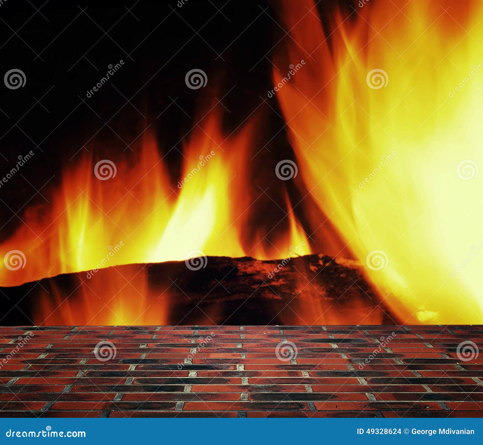 Fireplace stock photo. Image of house, abstract, texture - 49328624