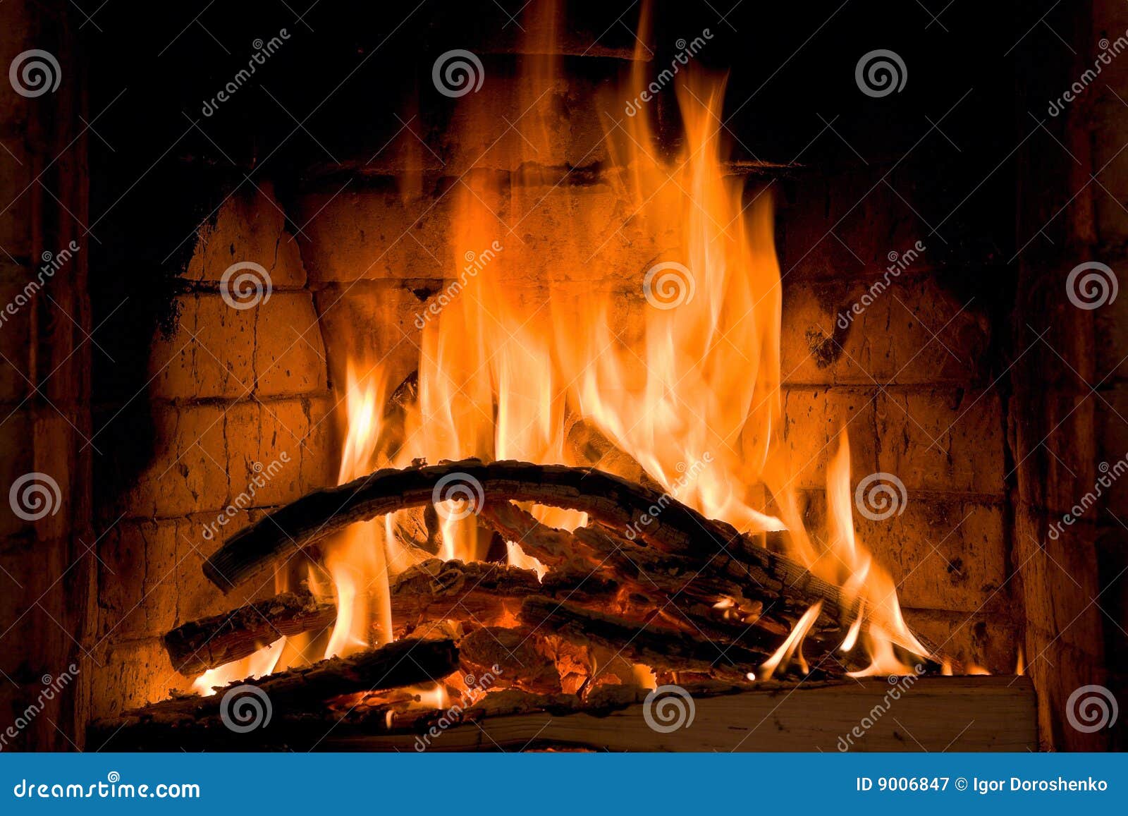 Fireplace closeup stock image. Image of night, orange - 9006847