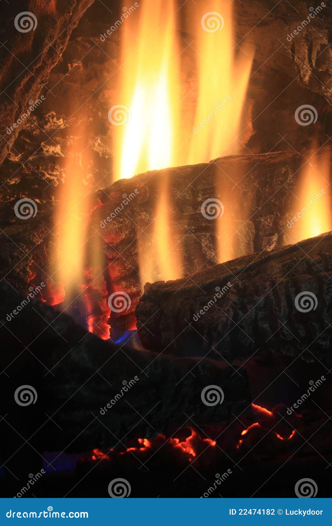 Fireplace Flame stock photo. Image of structure, firepit - 22474182