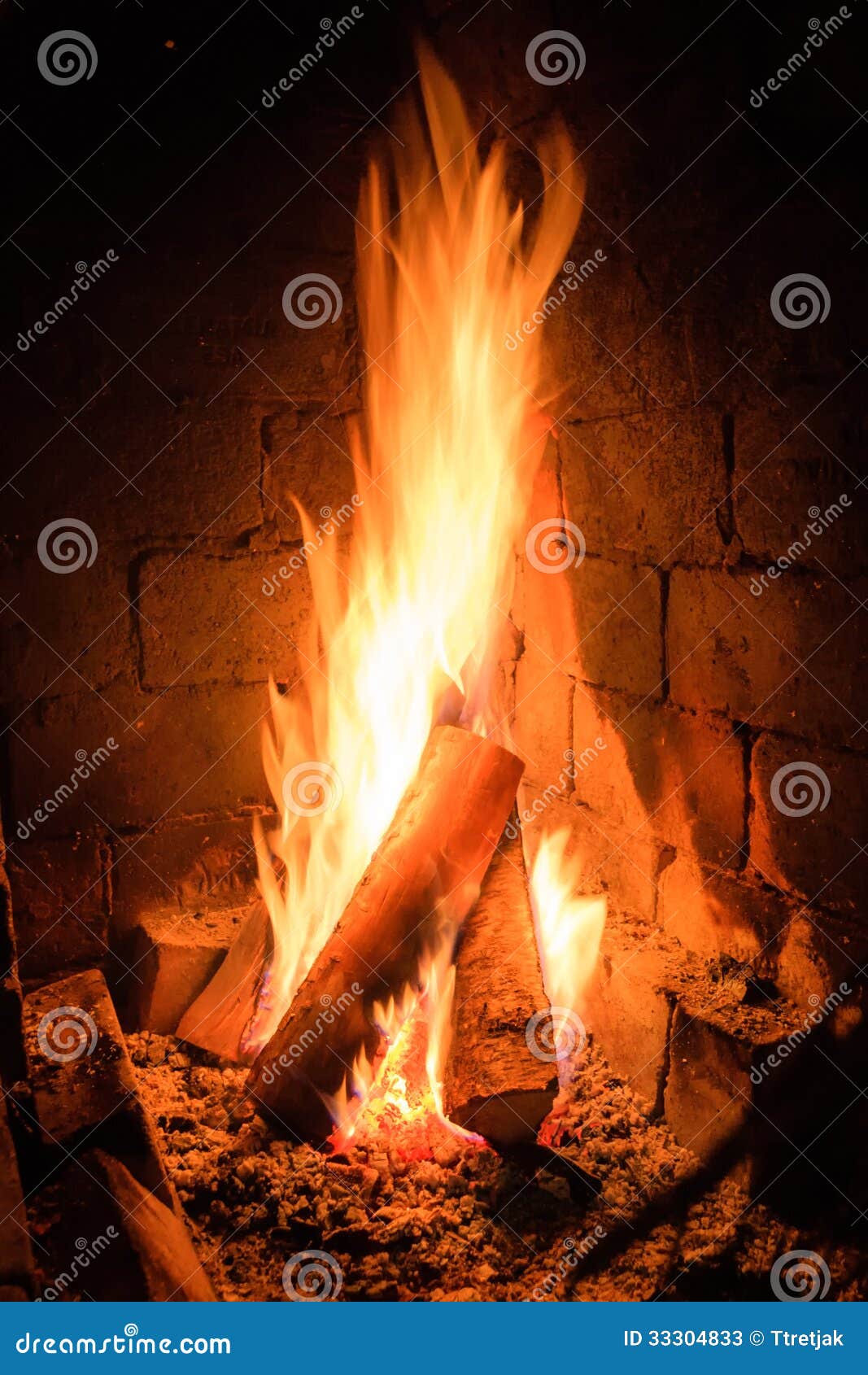 Fireplace Flames stock image. Image of comfortable, grime - 33304833