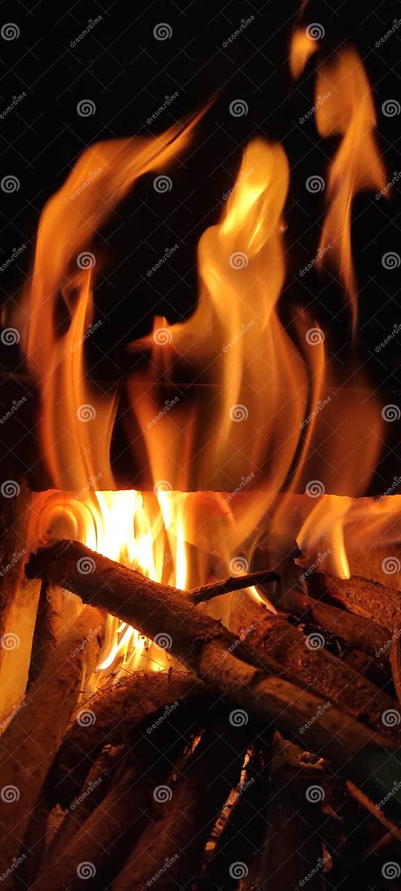 A fireplace full of warmth stock photo. Image of warmth - 309510966
