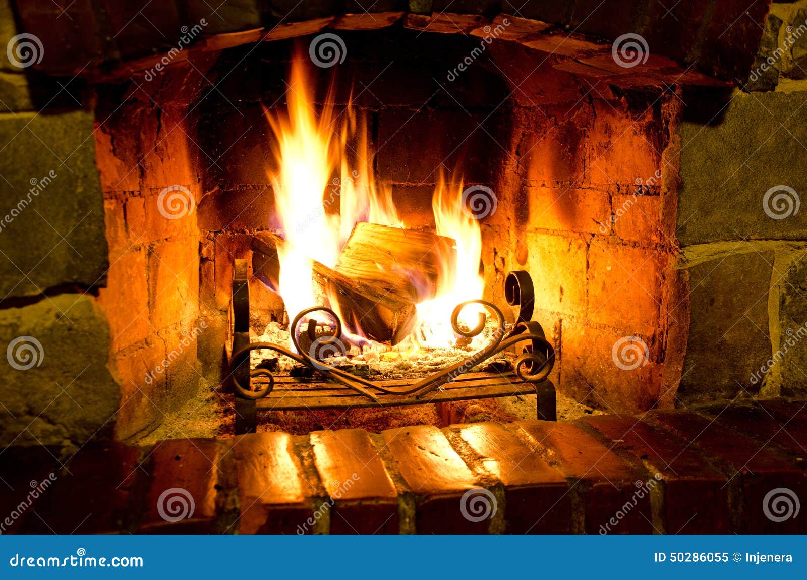 Fireplace stock image. Image of furnace, barbecue, christmas - 50286055