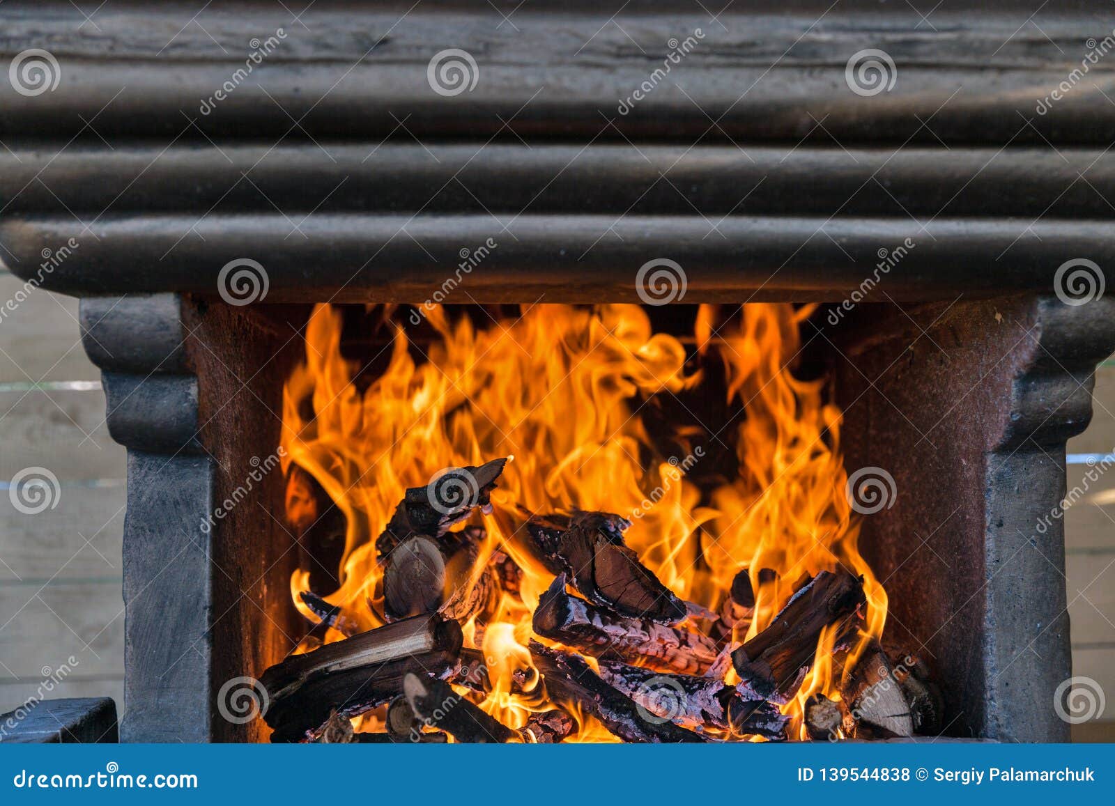 Fireplace indoor closeup stock photo. Image of heater - 139544838