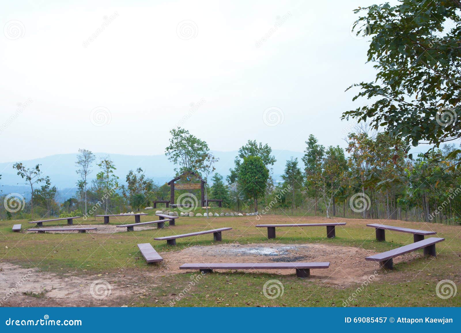 Fireplace with No Fire in the Forest Stock Image - Image of moonlight ...