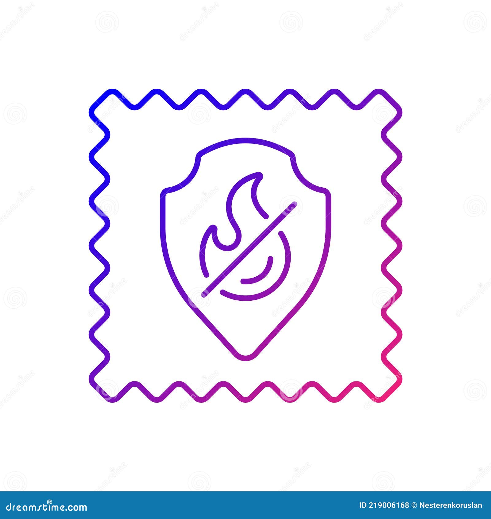 Fireproof Icon. Fireproofing Support. Fire Insulation, Fire Security ...