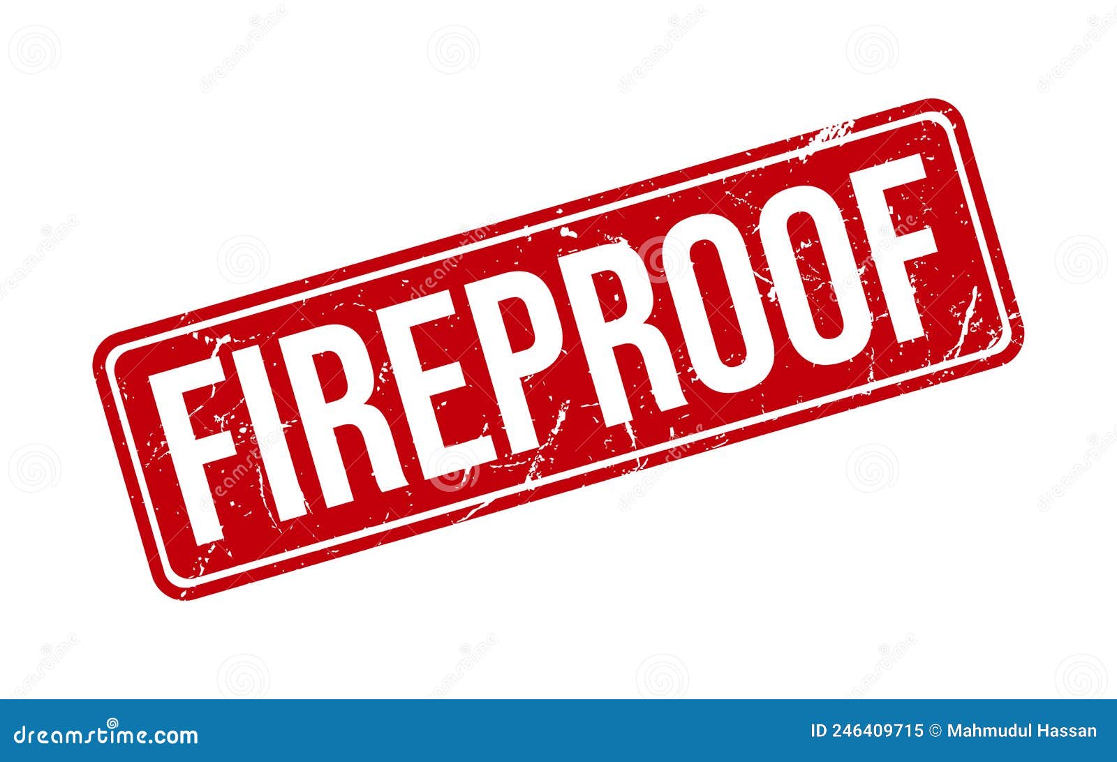 Fireproof Stamp Seal Vector Illustration Иллюстрация вектора ...