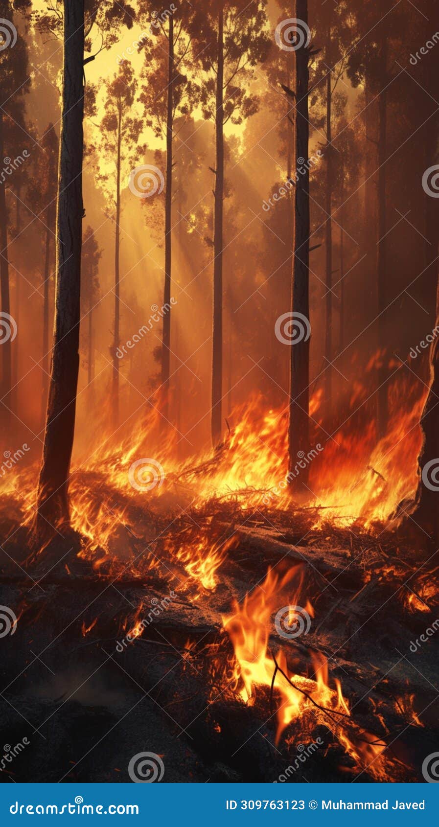 Fires Destructive Path Forest Ablaze, Causing Environmental Harm and ...