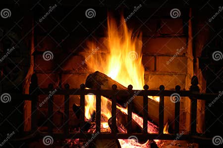 Fireside stock image. Image of blazing, flames, fireside - 206187