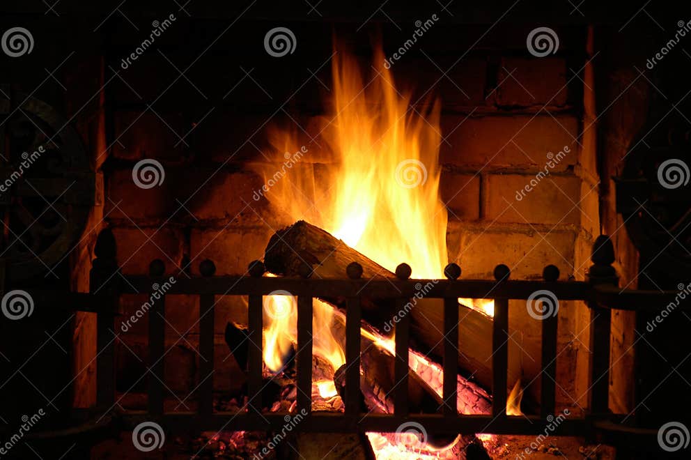 Fireside stock image. Image of blazing, flames, fireside - 206187