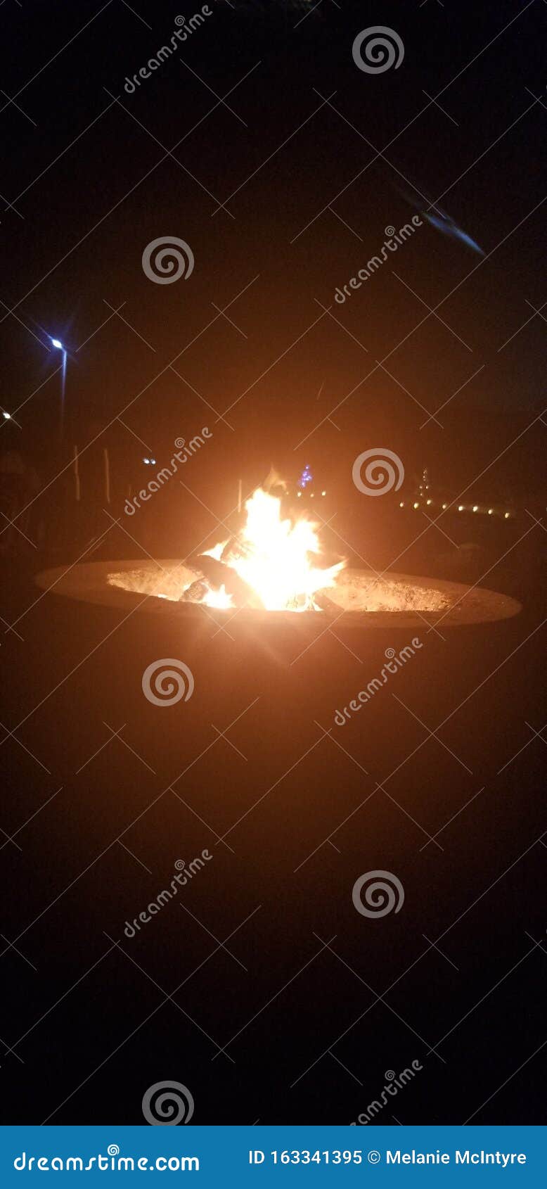 Fireside beauty lights stock image. Image of light, darkness - 163341395